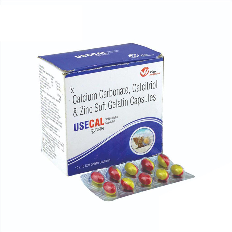 Calcium Carbonate 500mg Calcitriol 0 25mg Zinc 7 5mg Soft Gelatin